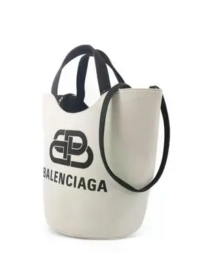 Balenciaga Wave Logo Tote Bag