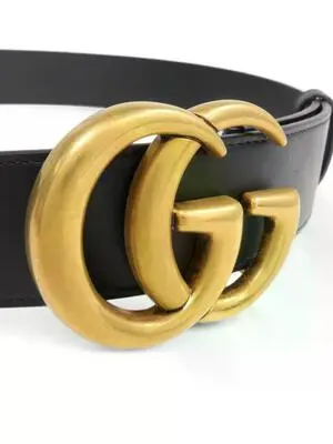 Gucci Gg Marmont Belt - Black