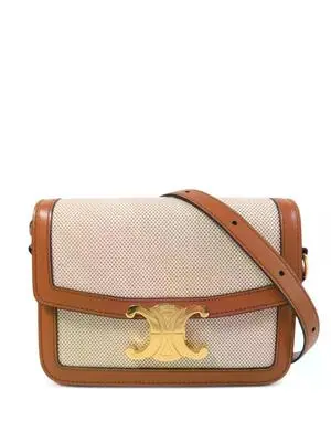 Celine Triomphe Shoulder Bag - Brown