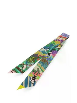 Hermès Twilly Dog-print Scarf