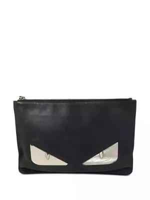 Fendi Bag Bugs Leather Clutch