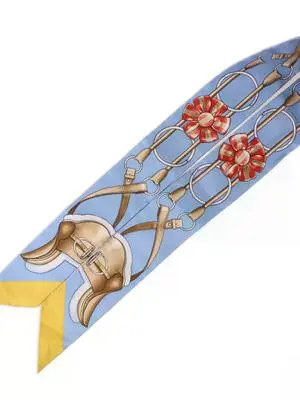 Hermès Twilly Jumping Scarf - Blue