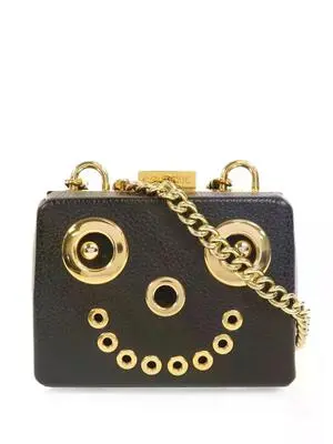 Moschino Eyelet-embellished Chain Shoulder Bag