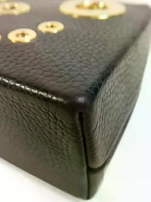 Moschino Eyelet-embellished Chain Shoulder Bag