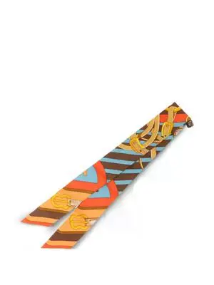 Hermès Silk Print Scarf - Brown