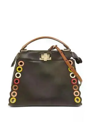 Fendi Peekaboo Eyelet Shoulder Bag