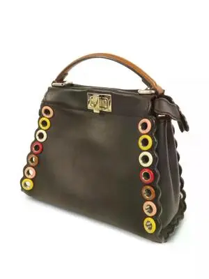 Fendi Peekaboo Eyelet Shoulder Bag