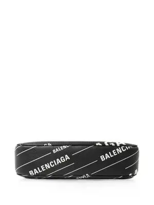 Balenciaga Logo-print Leather Shoulder Bag