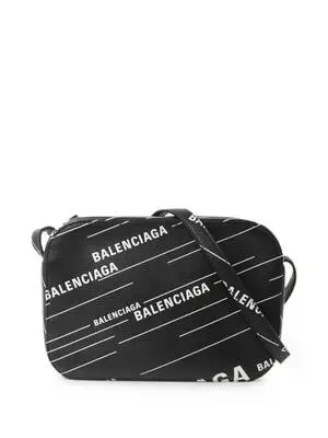 Balenciaga Logo-print Leather Shoulder Bag