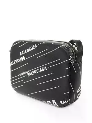 Balenciaga Logo-print Leather Shoulder Bag
