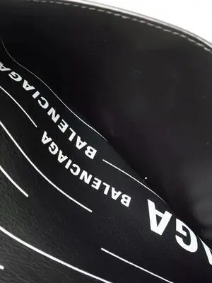 Balenciaga Logo-print Leather Shoulder Bag