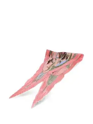 Hermès Pleated Silk Scarf