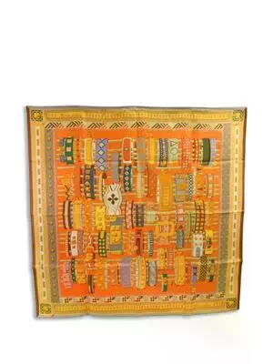 Hermès Colliers De Chiens Scarf - Orange
