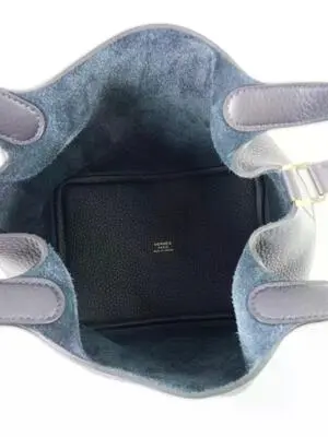 Hermès Pm Picotin Leather Tote Bag - Black