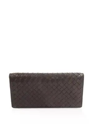 Bottega Veneta Intrecciato Leather Wallet - Brown