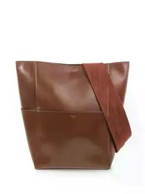 Celine Sangle Bucket Large Shoulder Bag - Brown
