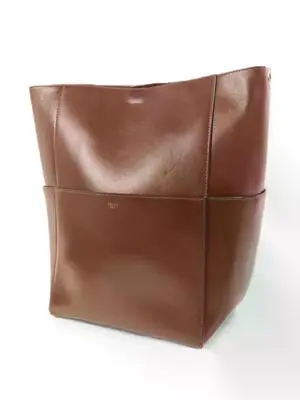 Celine Sangle Bucket Large Shoulder Bag - Brown