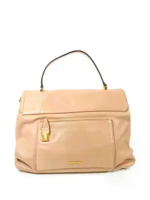 Miu Miu Leather Foldover Shoulder Bag