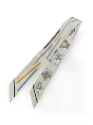 Hermès Silk Scarf - White