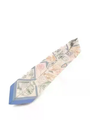 Hermès Stamp-print Scarf - Neutrals
