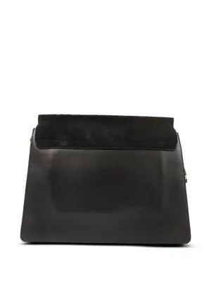 Chloé Faye Shoulder Bag With Ring And Chain Detail - Black