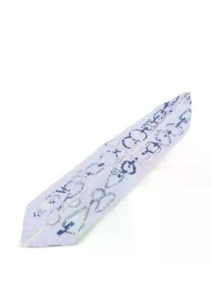 Hermès Twilly Embroidered Scarf