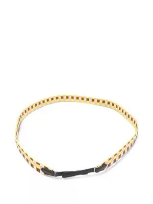 Hermès Check-pattern Canvas Shoulder Strap
