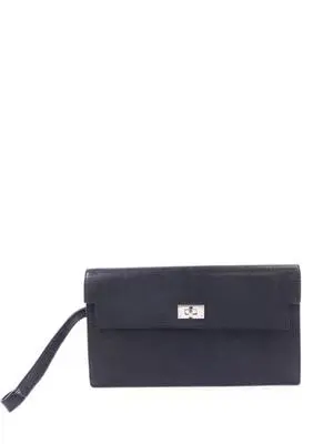Hermès Kelly Pocket Long Wallet - Black