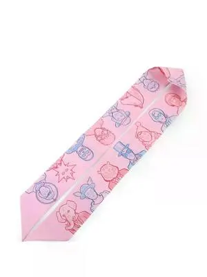 Hermès Twilly Printed Scarf - Pink