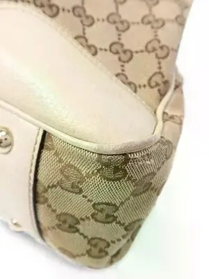 Gucci Gg Canvas Shoulder Bag With Web Detail