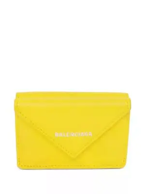 Balenciaga Tri-fold Wallet - Yellow