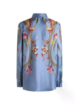 Etro Printed Silk Twill Shirt