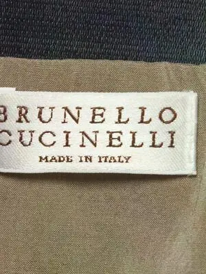 Brunello Cucinelli Striped Draped Maxi Skirt