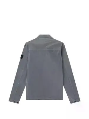Stone Island Logo-patch Zip-up Shirt