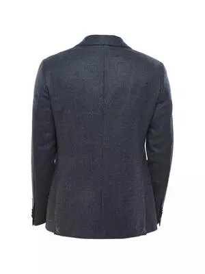 Corneliani Single-breasted Patch-pocket Blazer - Blue