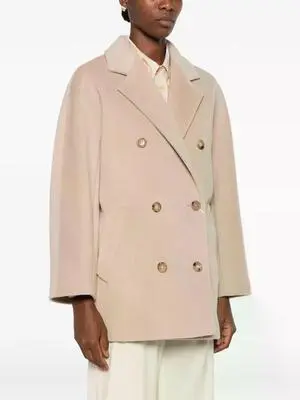 Max Mara Double-breasted Notched Lapel Coat