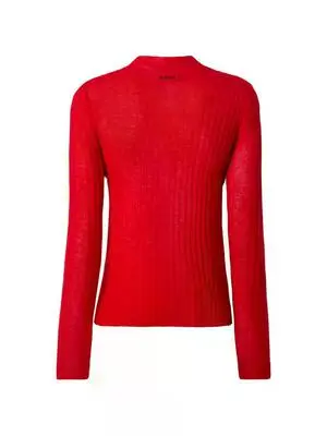Pinko Ribbed Knit Mock Neck Sweater