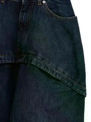 Loewe Layered Detail Wide-leg Jeans
