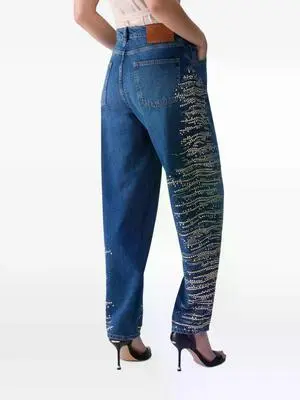 Liu Jo Straight Jeans With Jewel Embroidery