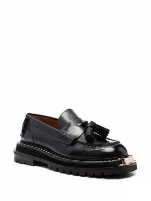 Sandro Leather Chunky Sole Loafers