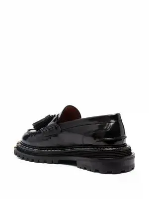 Sandro Leather Chunky Sole Loafers
