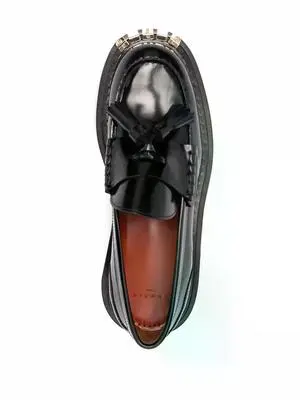 Sandro Leather Chunky Sole Loafers