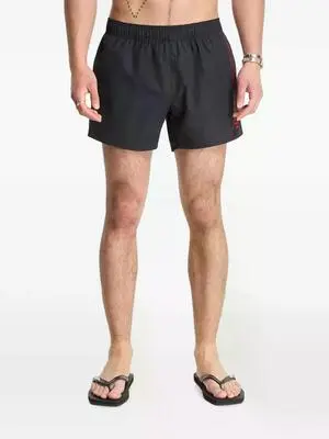 Hugo Tiki Logo-print Swim Shorts - Black