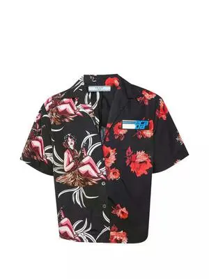 Prada 2018 Floral-print Bowling Shirt