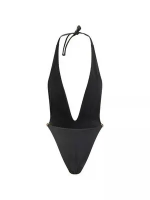 Versace Halterneck Plunge-neck Swimsuit