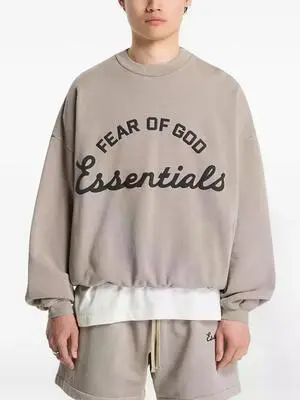 Fear Of God Logo Print Sweatshirt - Neutrals