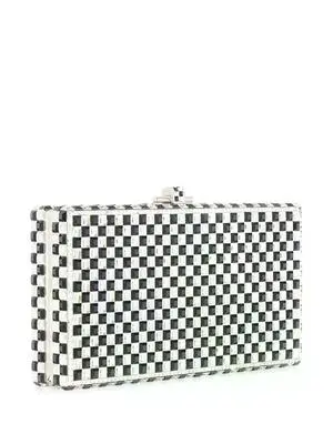 Judith Leiber Check-pattern Crystal Clutch Bag
