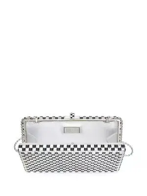 Judith Leiber Check-pattern Crystal Clutch Bag