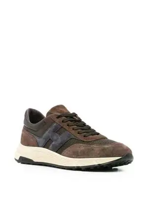Hogan Logo Patch Lace-up Sneakers
