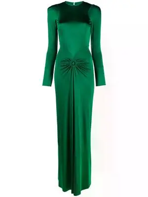 Victoria Beckham Gathered-detail Open-back Gown